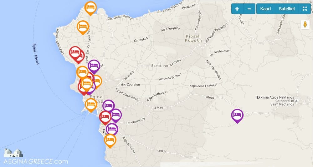 Accommodation | Aegina town | Aegina island | AeginaGreece.com